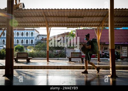 Chaing Mai, Bangkok, Thailand. 21st Dec, 2022. A traveler is seen on ...