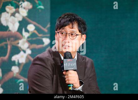 Ahn Gil-Ho, Dec 20, 2022 : Film director Ahn Gil-Ho attends a press ...