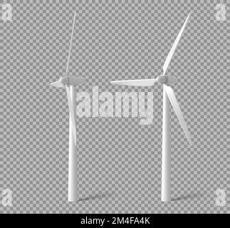 Wind turbines, wind towers - vector illustration Stock Vector Image ...