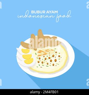 A vector illustration of traditional Indonesian Ayam bakar dish on a ...