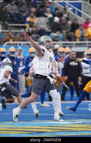 Eastern Michigan quarterback Taylor Powell (7) during an NCAA football ...