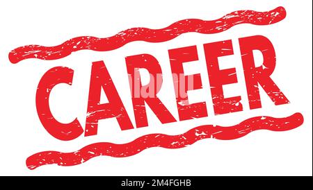 YOUR CAREER text written on red trapeze stamp sign Stock Photo - Alamy