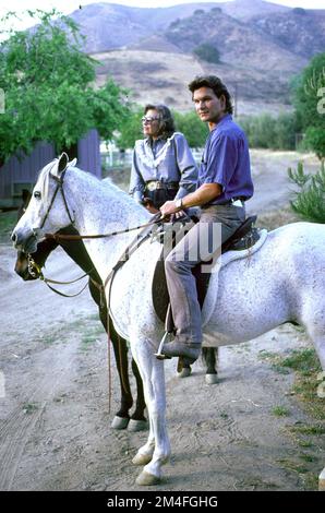 Patrick Swayze at the Taping of "Superstars & Their Moms" at Patrick ...