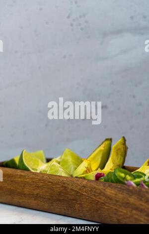 avocado, onion and cilantro, to accompany meat in its juice, typical ...