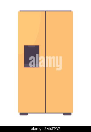 Buy refrigerator 2D vector isolated illustration Stock Vector Image ...