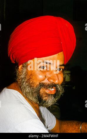 Sikhs are famous for their big turbans Stock Photo - Alamy