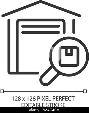 Inventory optimization icon outline vector. Digital management. Control ...