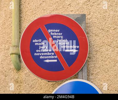 Halteverbot, Parkverbot, Januar bis Juni, Juli bis Dezember ...