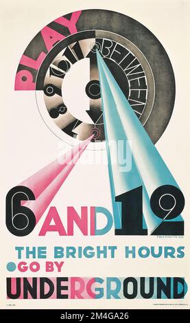 London Underground poster - Edward McKnight Kauffer artwork - SHOP ...