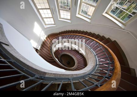 free-swinging Art Nouveau Staircase, Bauhaus University Weimar, Germany ...
