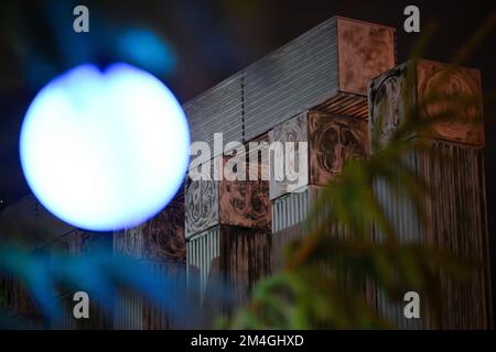 Columns belonging to the Supreme Court building are seen in Warsaw ...