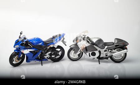 Model Cars and Bikes Stock Photo - Alamy