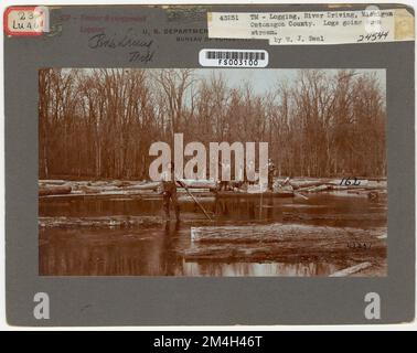 Log Transportation: Log Drives. Photographs Relating to National ...