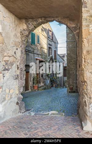 Gradoli (Italy) - A little medieval town beside Bolsena lake, with the ...