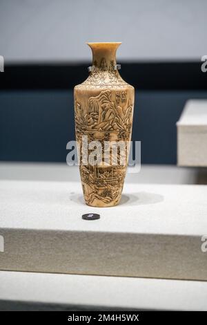 Close-up of delicate ivory sculptures from ancient China Stock Photo ...