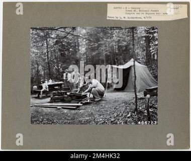 Camping and Picnicking - Vermont. Photographs Relating to National ...
