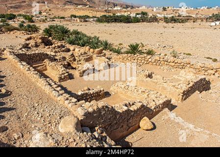 Archaeological excavations, Ancient City of Qalhat, Oman Stock Photo ...