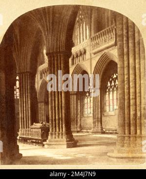 1860 ca , DEVON , ENGLAND , GREAT BRITAIN : EXETER . The CATHEDRAL ...