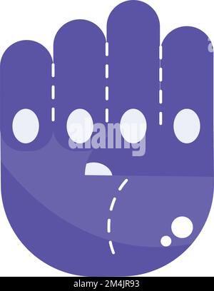 Isolated purple hand gesture icon Vector Stock Vector Image & Art - Alamy
