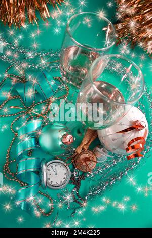 Christmas theme decorations example Stock Photo - Alamy
