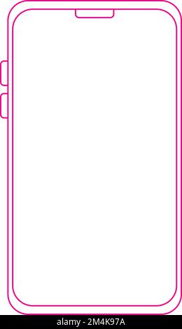 Isolated empty mobile phone icon Vector Stock Vector Image & Art - Alamy