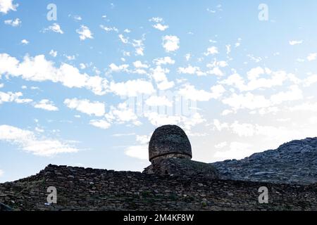 The archaeological site of Gumbat Buddhist shrine also called Vihara at ...