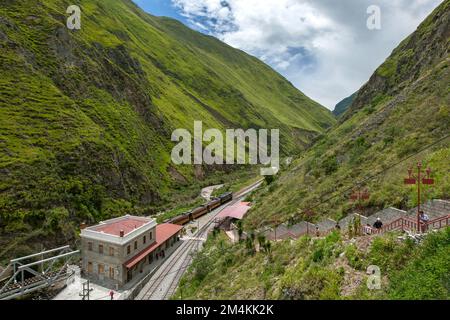 The Sibambe Station which is the final destination of the Devil’s Nose ...