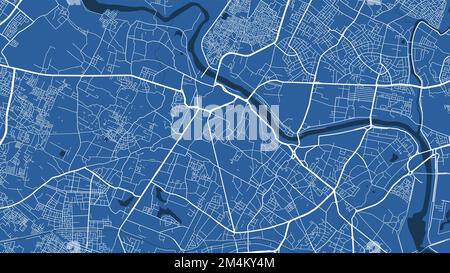 Printable street map of Lucknow, State Uttar Pradesh, India. Map ...