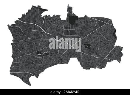 Vector map of Nerima, Japan. Urban city road map poster illustration ...