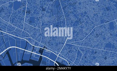 Funabashi map. Detailed vector map of Funabashi city administrative ...