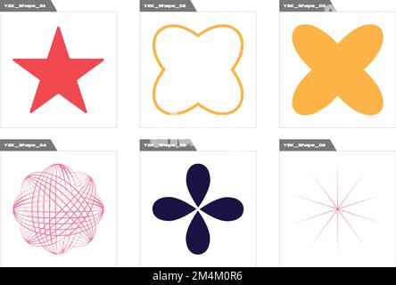 Retro futuristic elements for design. Extraordinary Graphic Assets ...