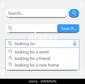 Search Icon Template Set Vector Sign Design Stock Vector Image & Art ...