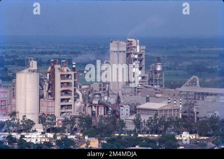 Arial View of a Plant, Industry at Satna, Madhya Pradesh, India Stock ...