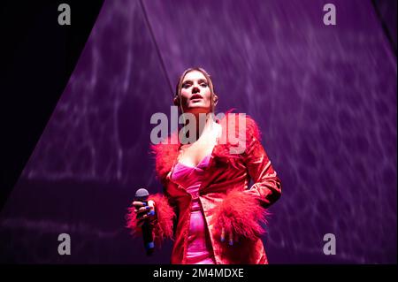 Cassa Jackson performing at the OVO Hydro Glasgow on the 19th December ...