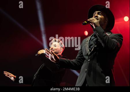 Simon Webbe of Blue performing at the OVO Hydro Glasgow on the 19th ...