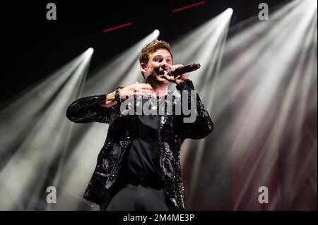 Lee Ryan of Blue performing at the OVO Hydro Glasgow on the 19th ...