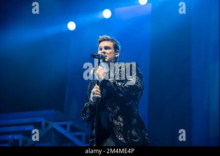 Lee Ryan of Blue performing at the OVO Hydro Glasgow on the 19th ...