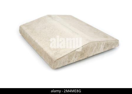 Precast Concrete Wall Cap on a white background Stock Photo - Alamy