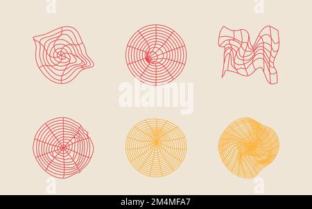 Vector Graphic Assets Set. Big collection of abstract graphic geometric ...