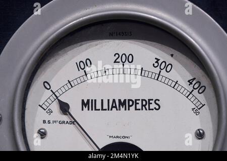 Milliamperes Meter. Old Stock Photo - Alamy