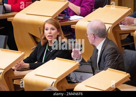 Ash Regan MSP in the chamber for First Minster's Questions at the ...