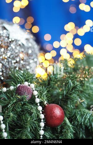 Garham, Bavaria, Germany. 22nd Dec, 2022. Christmas ornaments hanging ...