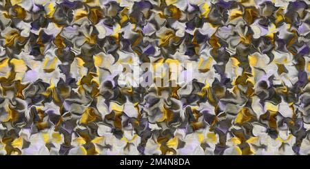 Camouflage wavy marble seamless border. Gradient blur for camo bohemian ...