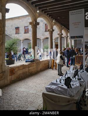 Pollensa, Mallorca, Spain - Nov 12, 2022: Local artesan market stall on ...