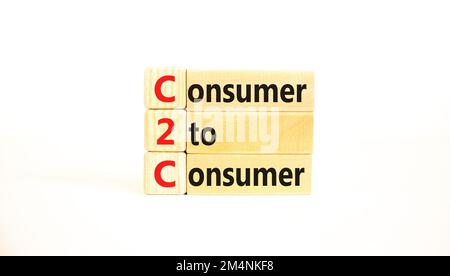 C2C consumer to consumer symbol. Concept words C2C consumer to consumer ...