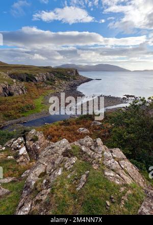 Cliffs and rock formations, Isle of Mull, Scotland Stock Photo - Alamy