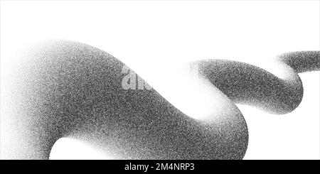 Wavy pattern with sand texture. Noise stipple abstract background ...