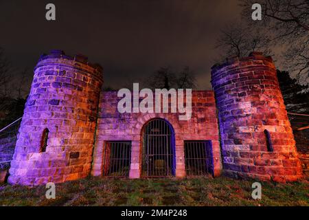 The Bear Pit in Headingley,West Yorkshire,which is the only remaims of ...