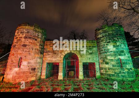 The Bear Pit in Headingley,West Yorkshire,which is the only remaims of ...