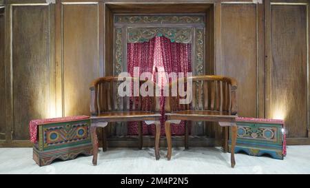 Old antique classic javanese house interior Stock Photo - Alamy